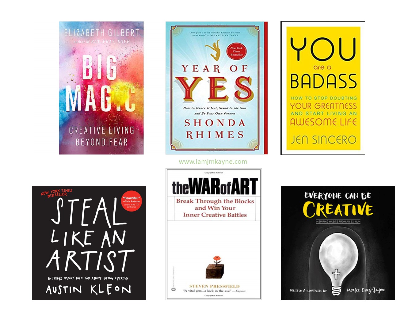 6 Books I've read to inspire CREATIVITY
